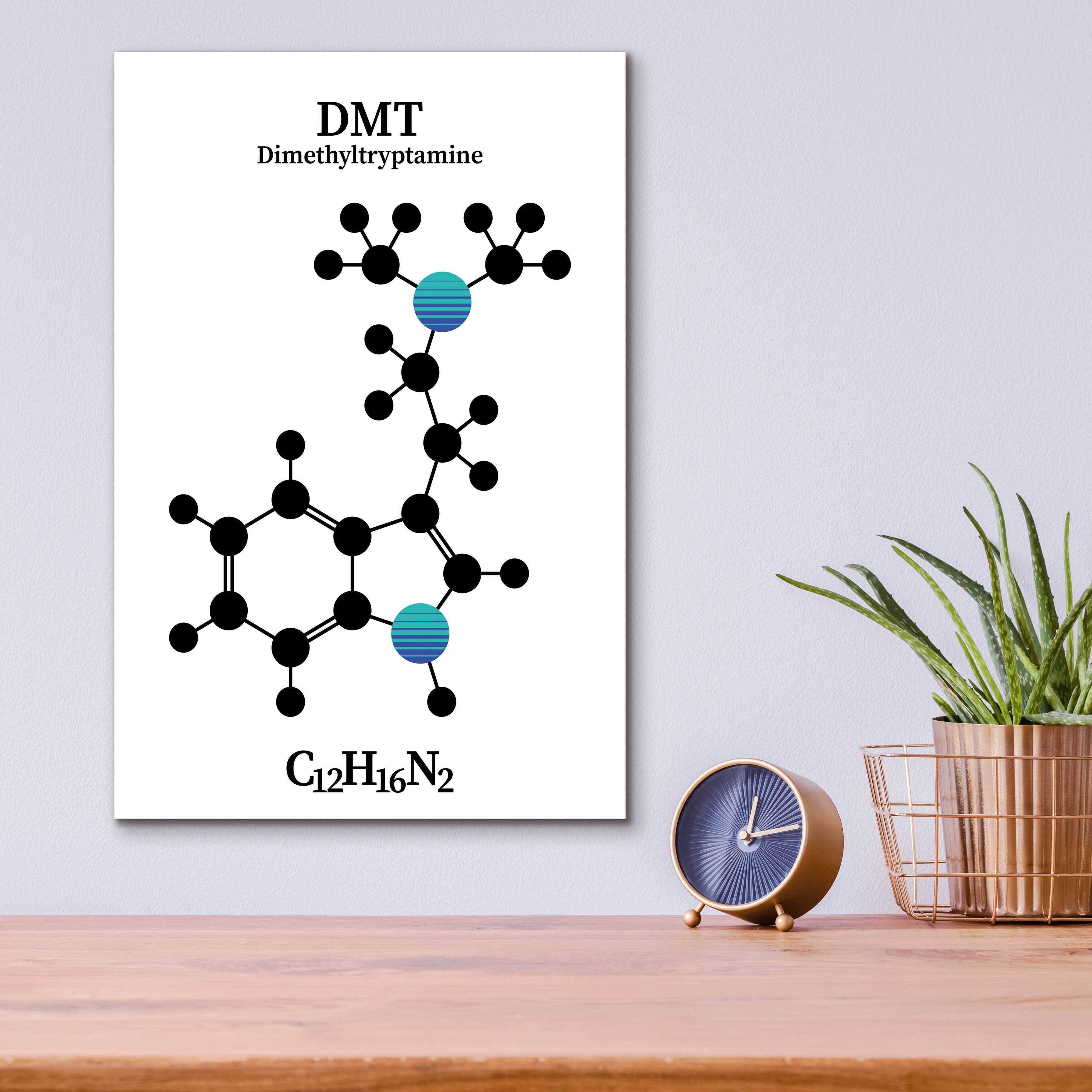 Trinx Epic Art 'DMT Molecule 2' by Epic Portfolio, Acryl DMT Molecule 2 by Maxim - Print ...